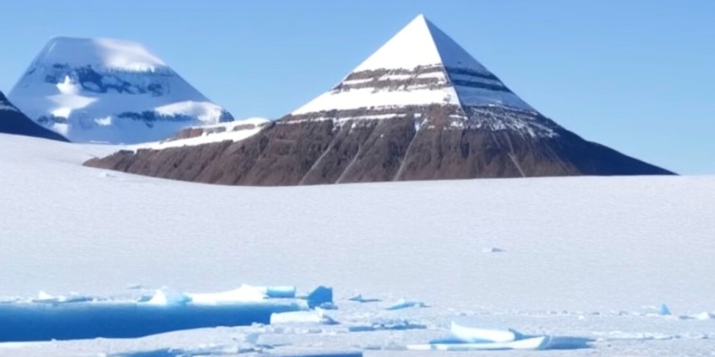 De nombreux artefacts et un portail dans une pyramide artificielle en ...