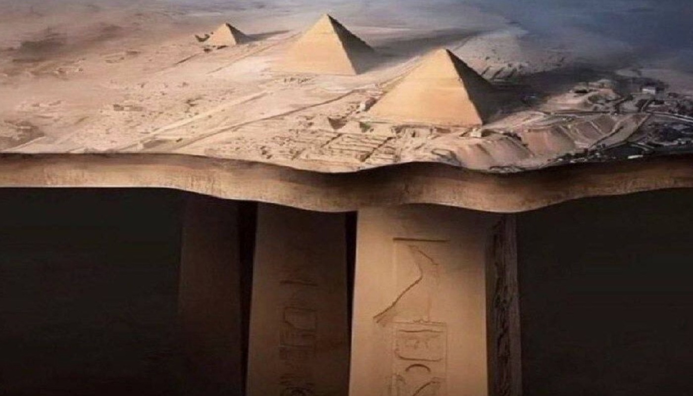 D'énormes structures cylindriques découvertes sous des pyramides ...